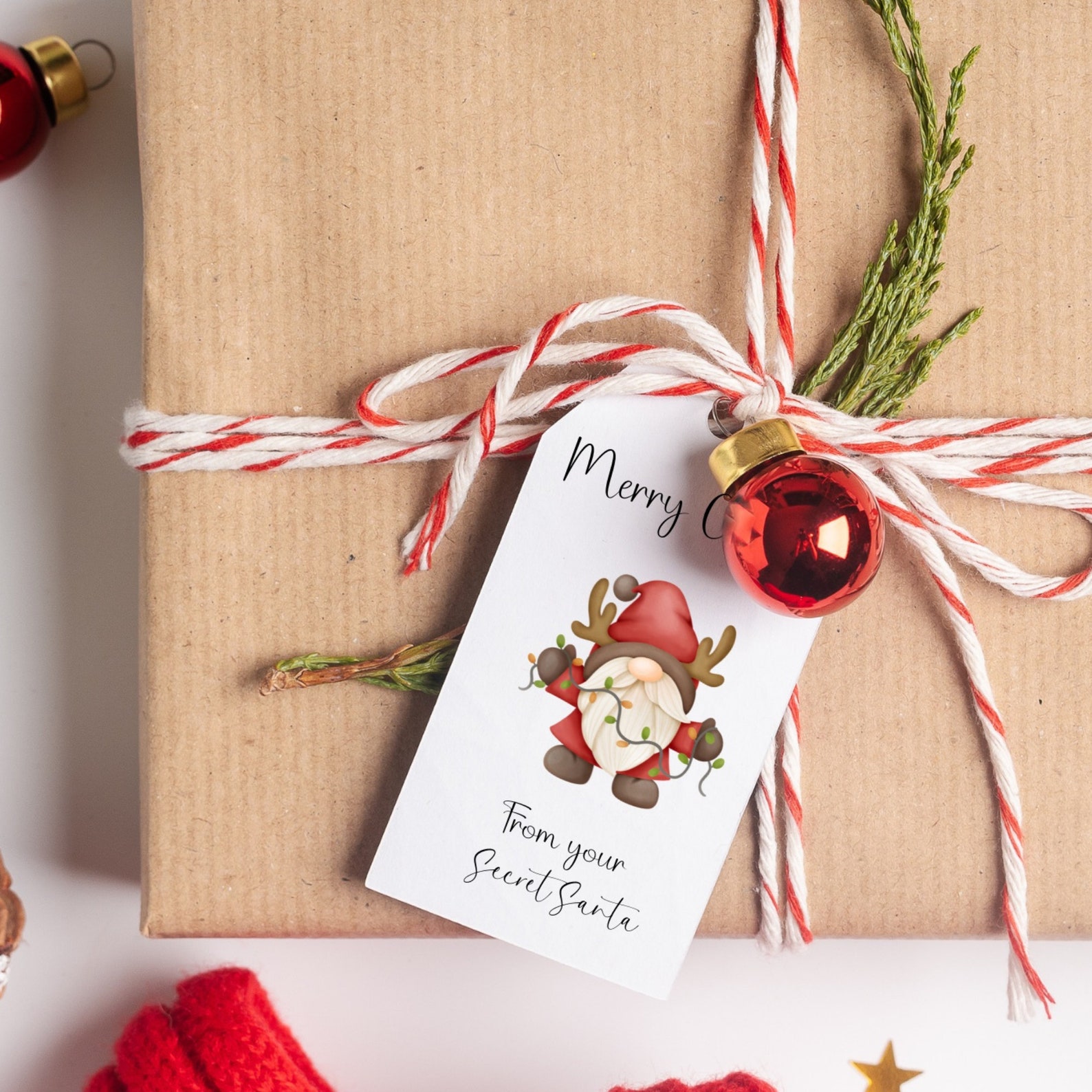 Secret Santa Gift Tags Secret Santa Gift Tags Printable Cute Santa Gift ...