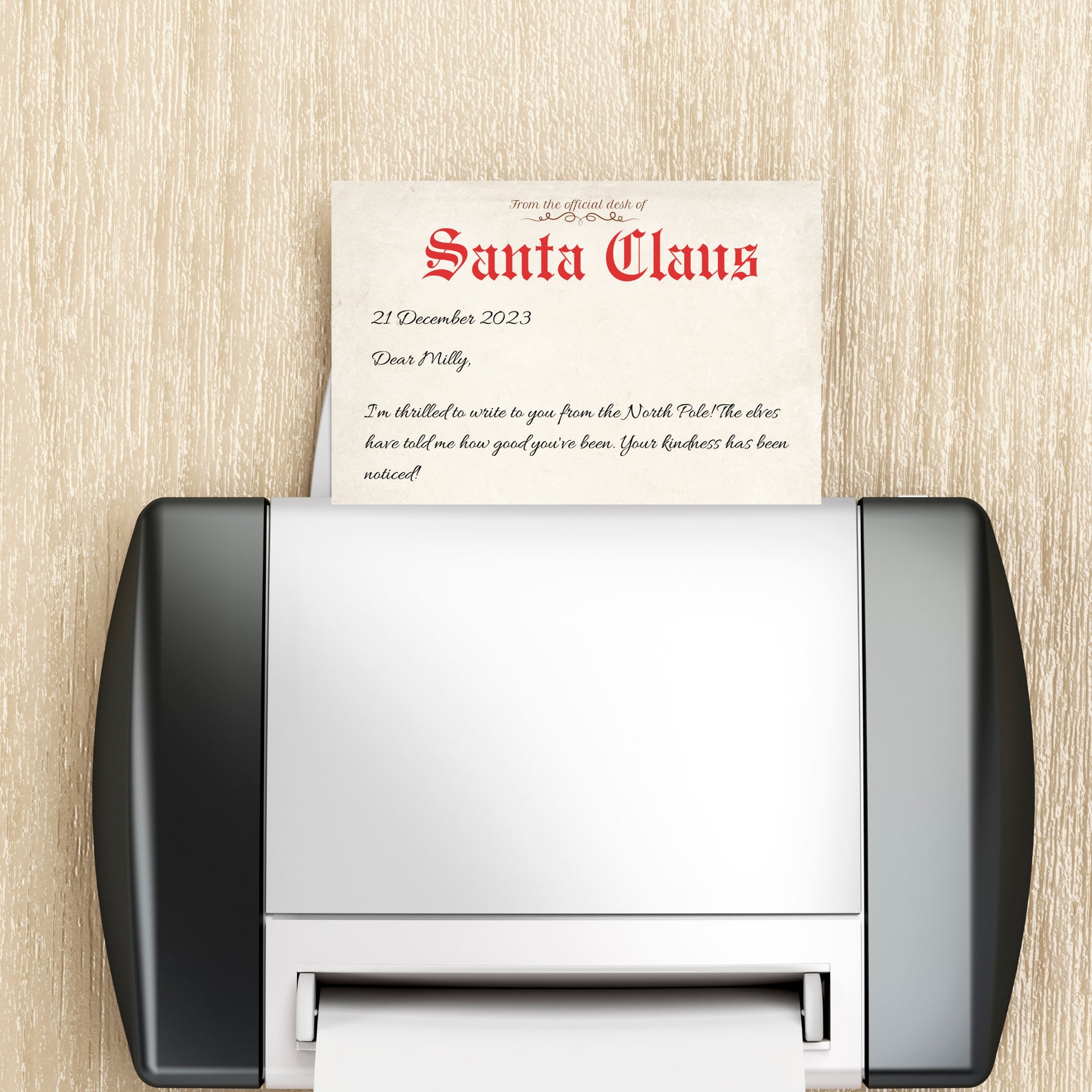 Editable Letters From Santa Rewritable Santa Letter Letter From Santa ...