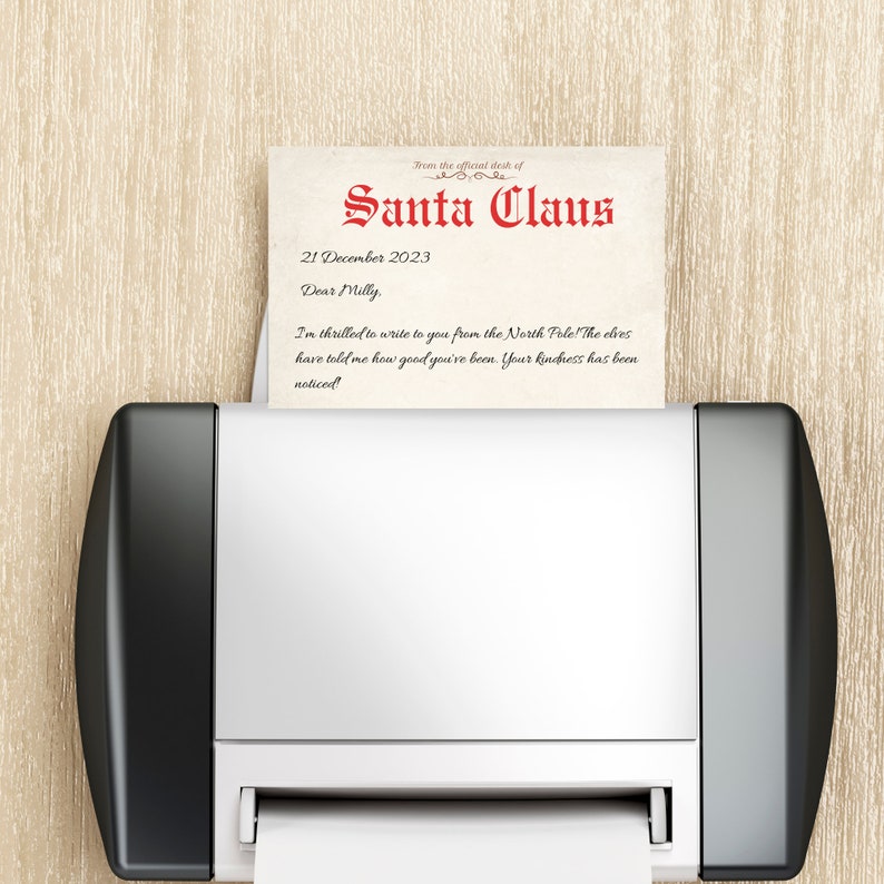 Editable Letters From Santa Rewritable Santa Letter Letter From Santa ...