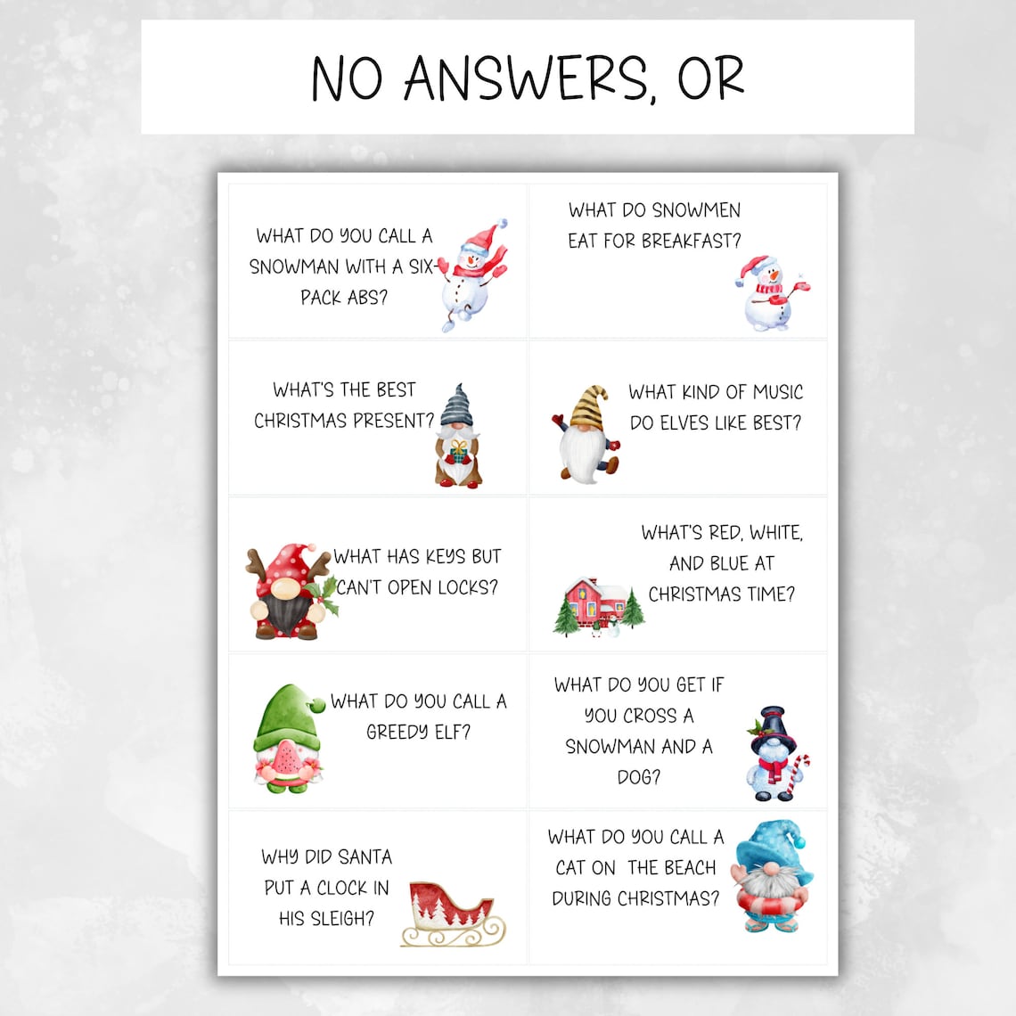 Christmas Jokes Cracker Jokes Christmas Cracker Fillers Christmas ...