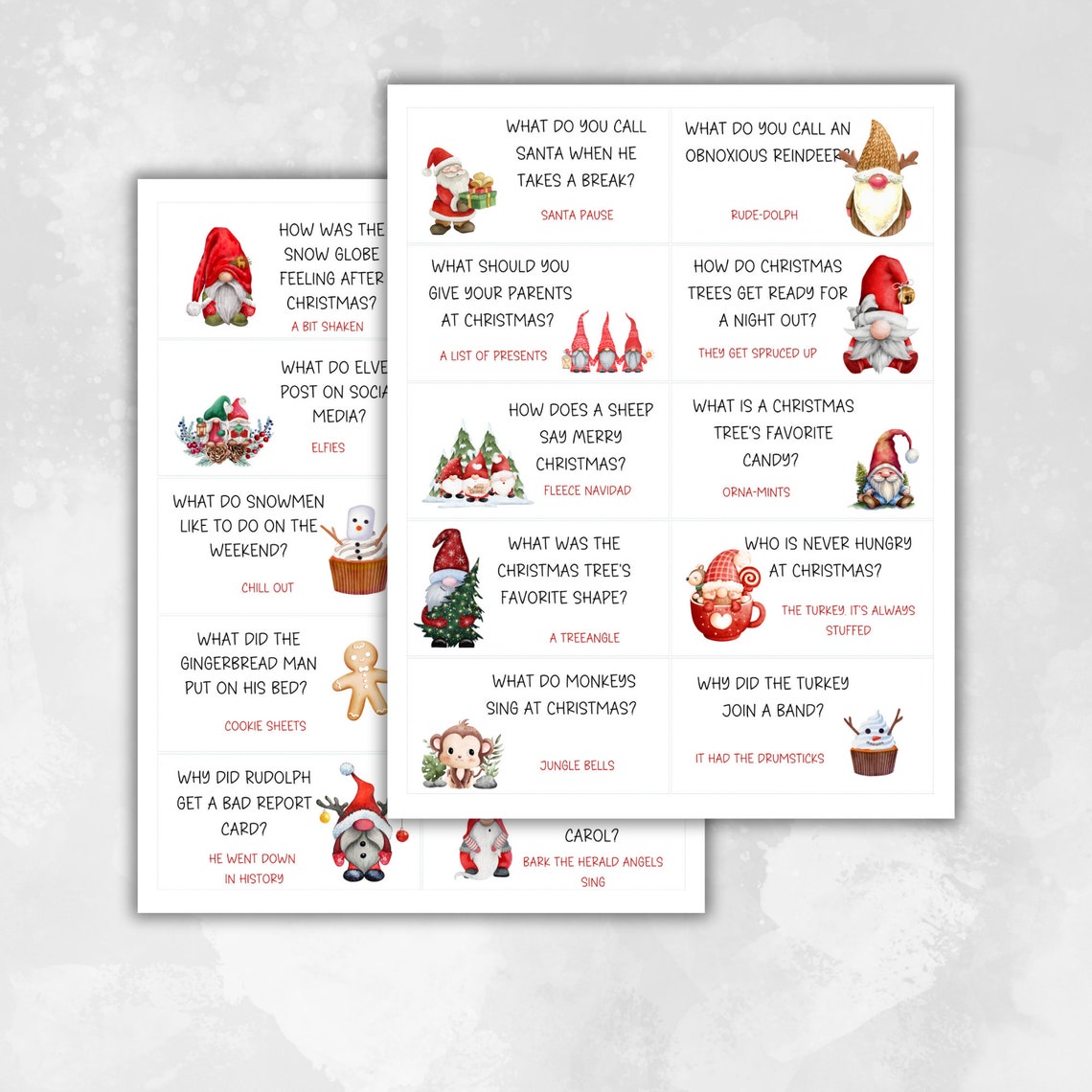Christmas Jokes Cracker Jokes Christmas Cracker Fillers Christmas ...