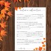 Fall Mad Libs Autumn Mad Libs October Mad Libs November Mad Libs ...