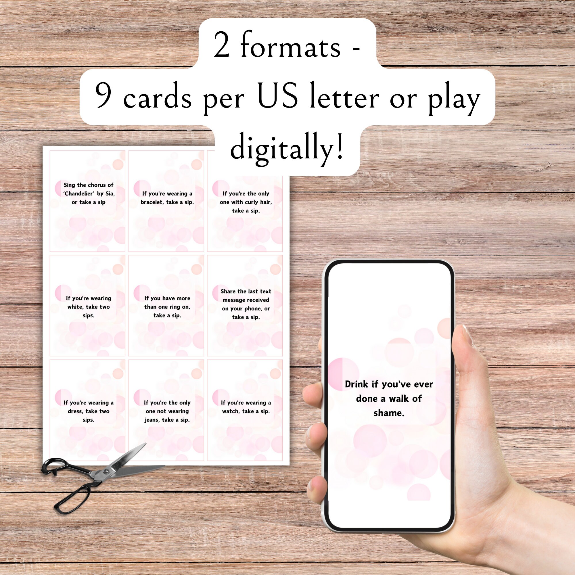 Girls Night in Girls Night Game Drinking Card Game Drinking Cards ...