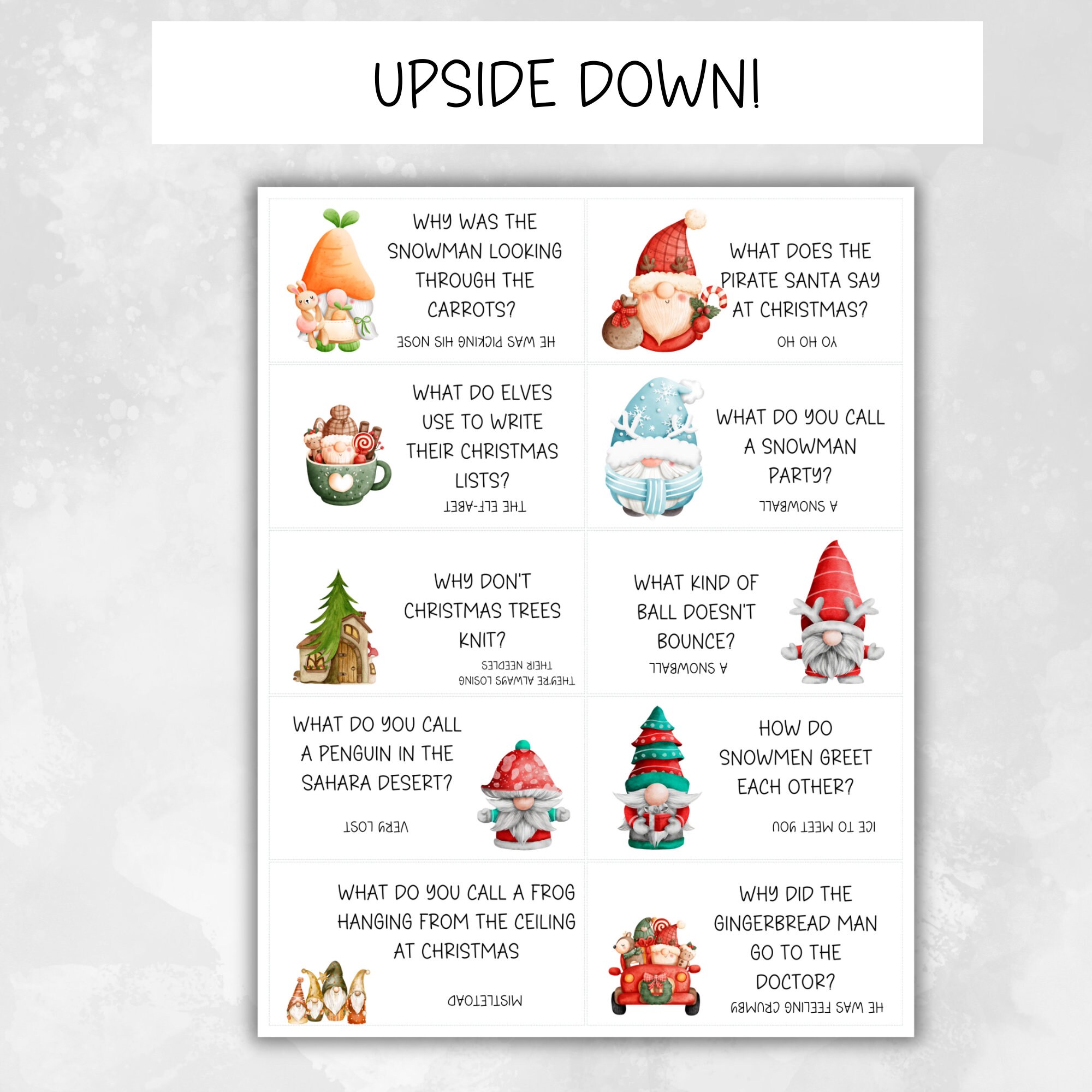 Christmas Jokes Cracker Jokes Christmas Cracker Fillers Christmas ...