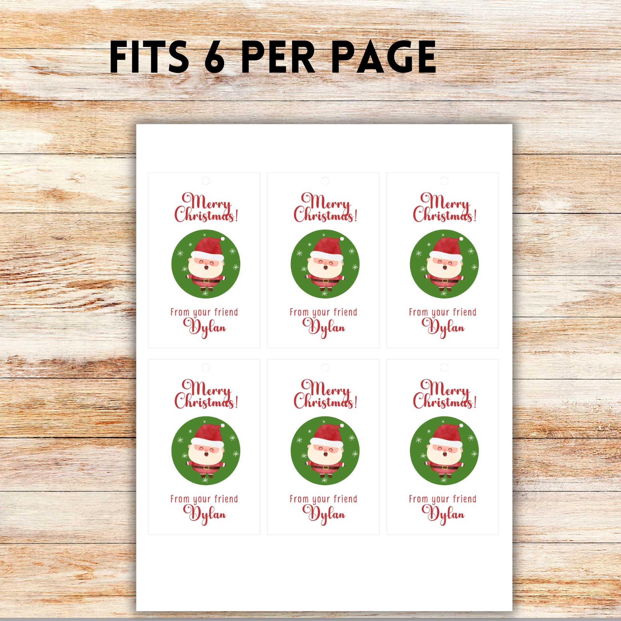 Editable Christmas Gift Tags for Kids Christmas Gift Tags Editable Gift ...