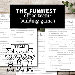 Team Building Games Funny Office Games Office Party Games Work Games ...