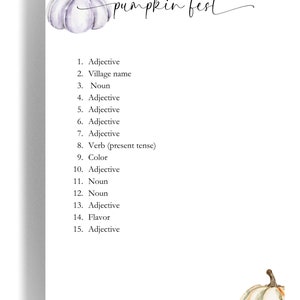 Autumn Mad Libs Mad Libs Fall Mad Libs November Mad Libs Fall Mad Libs ...