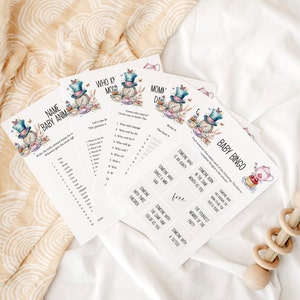 Alice in Wonderland Baby Shower Games Alice Baby Shower Games Bundle ...