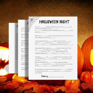 Mad Libs Halloween Halloween Printable Games Printable Halloween Games ...