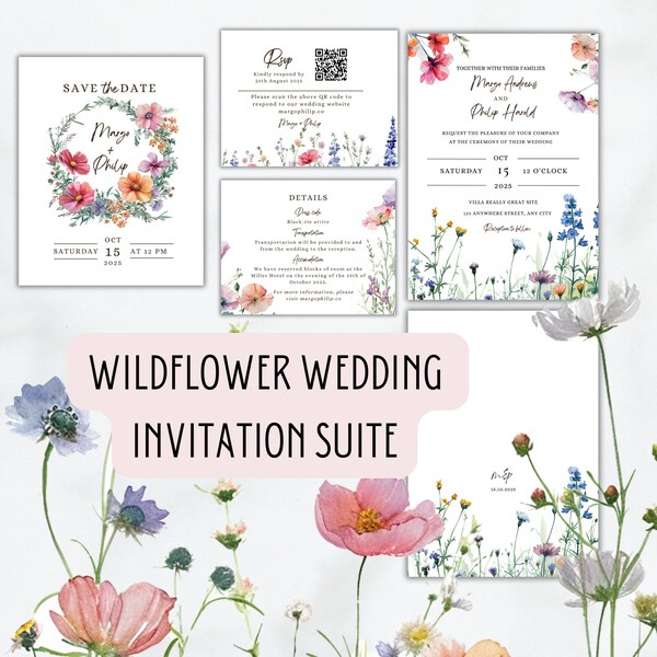 Wildflower Invite - Etsy
