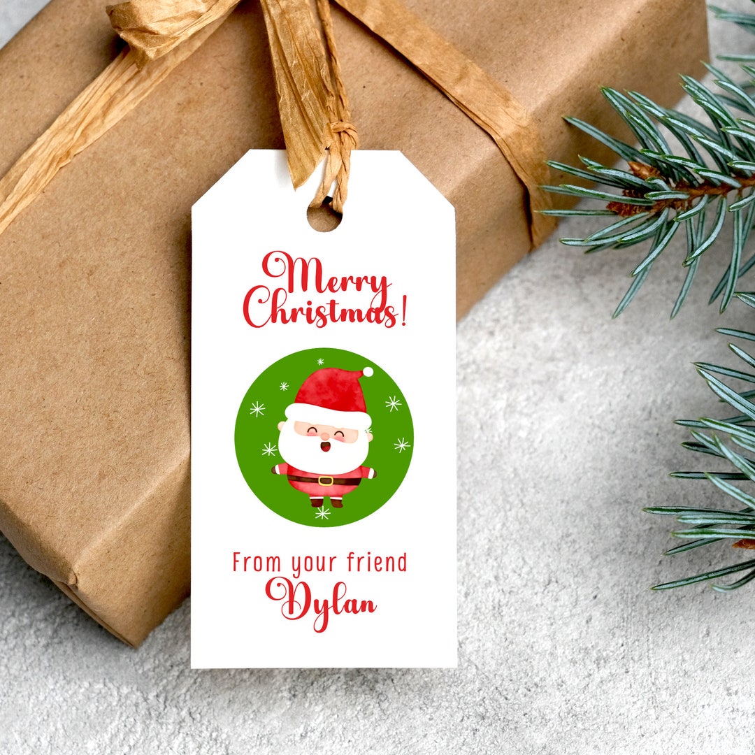 Editable Christmas Gift Tags for Kids Christmas Gift Tags Editable Gift ...