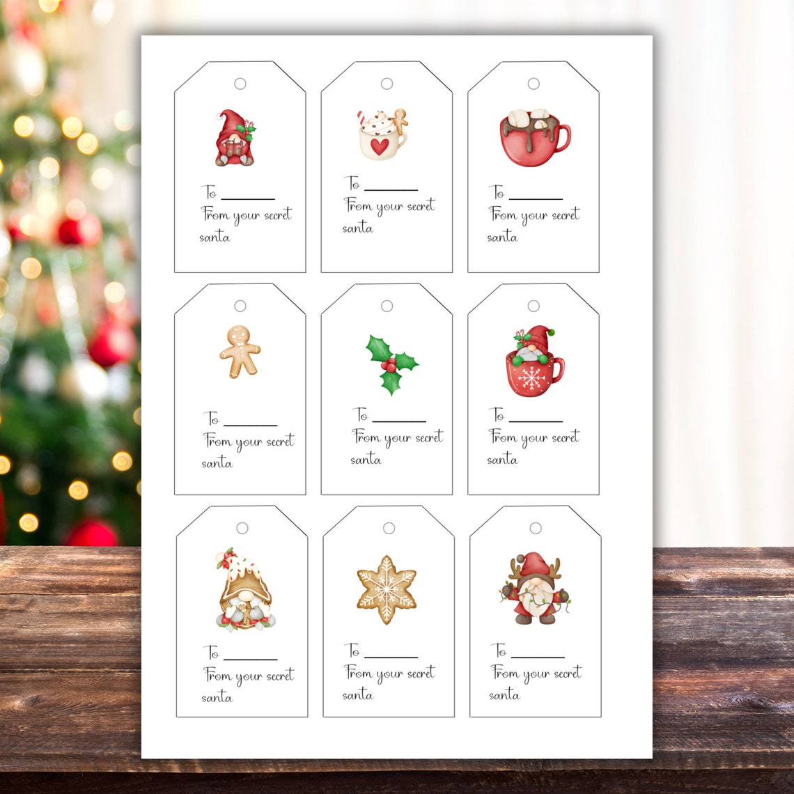 Secret Santa Sign up Sheet Secret Santa Printable Secret Santa - Etsy ...