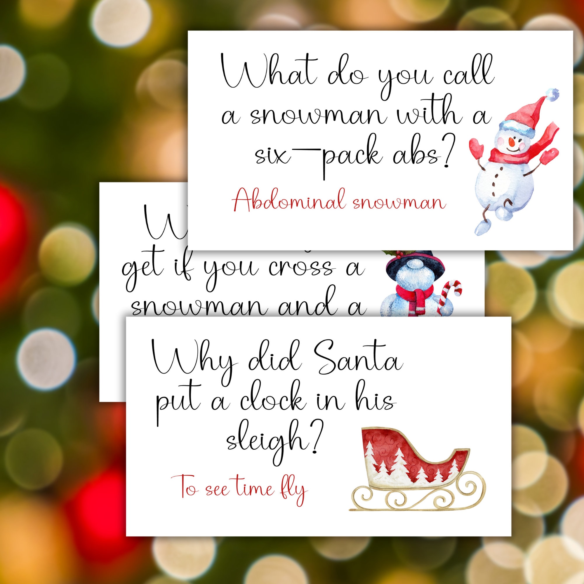 Christmas Jokes Cracker Jokes Christmas Cracker Fillers Christmas ...