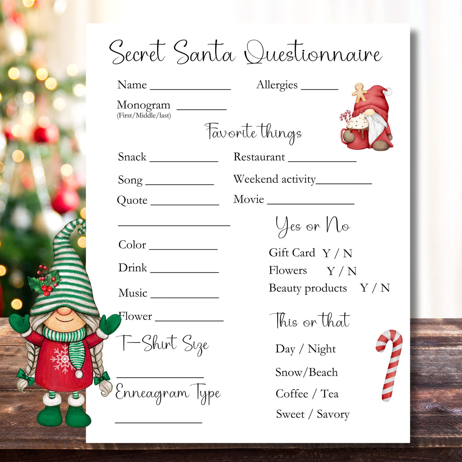 Secret Santa Gift Exchange Christmas Gift Exchange Game Secret Santa ...