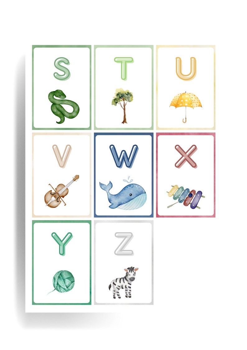 Alphabet Printable Flash Cards Alphabet Cards Printable Printable ...