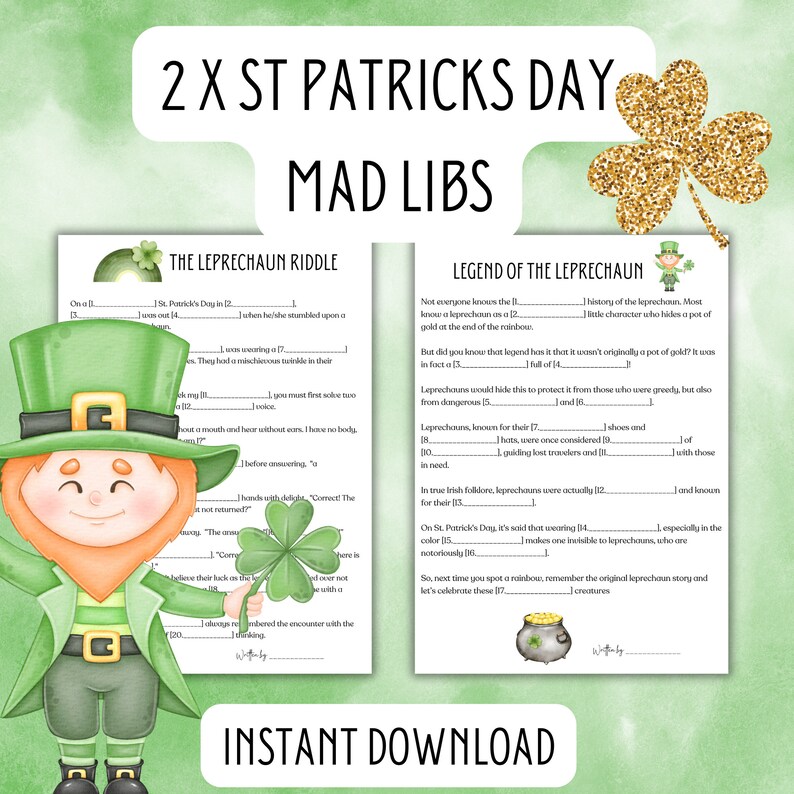 St Patricks Day Games St Patricks Day Game St Patricks Day Printable St ...