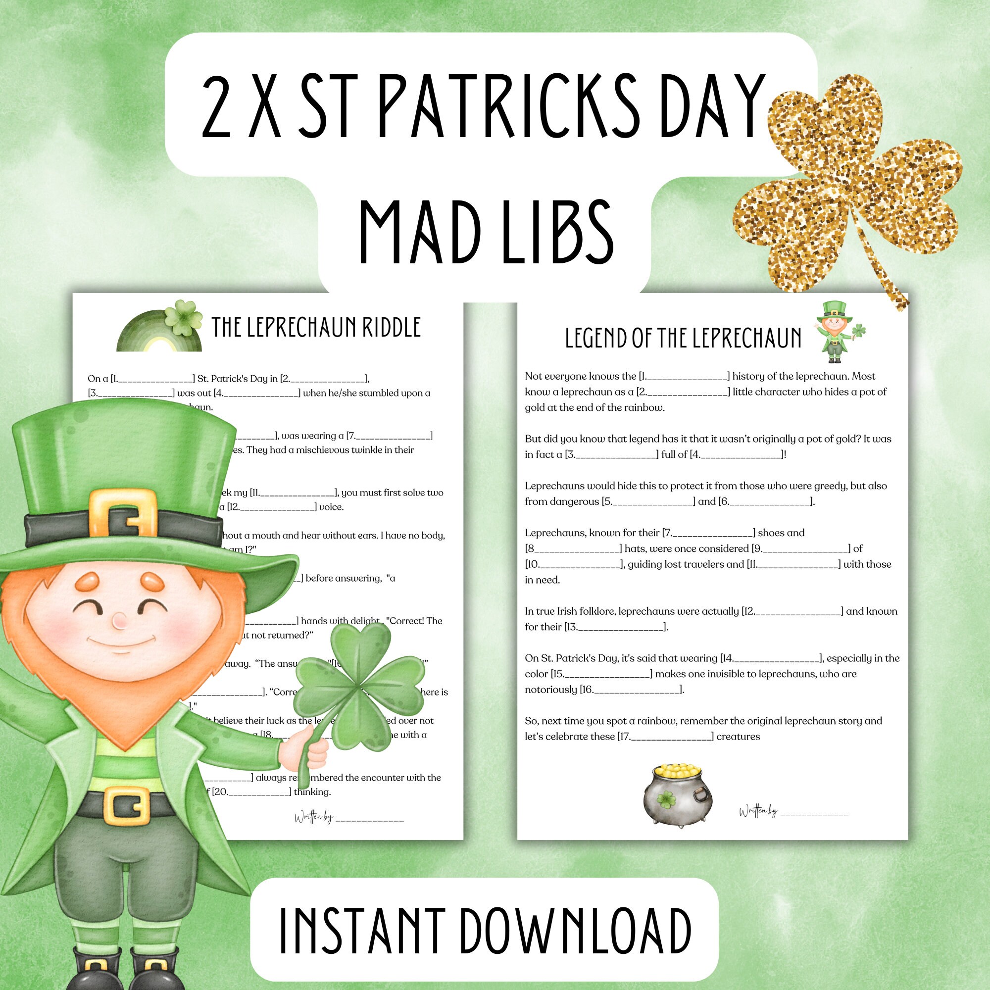 St Patricks Day Games St Patricks Day Game St Patricks Day Printable St ...