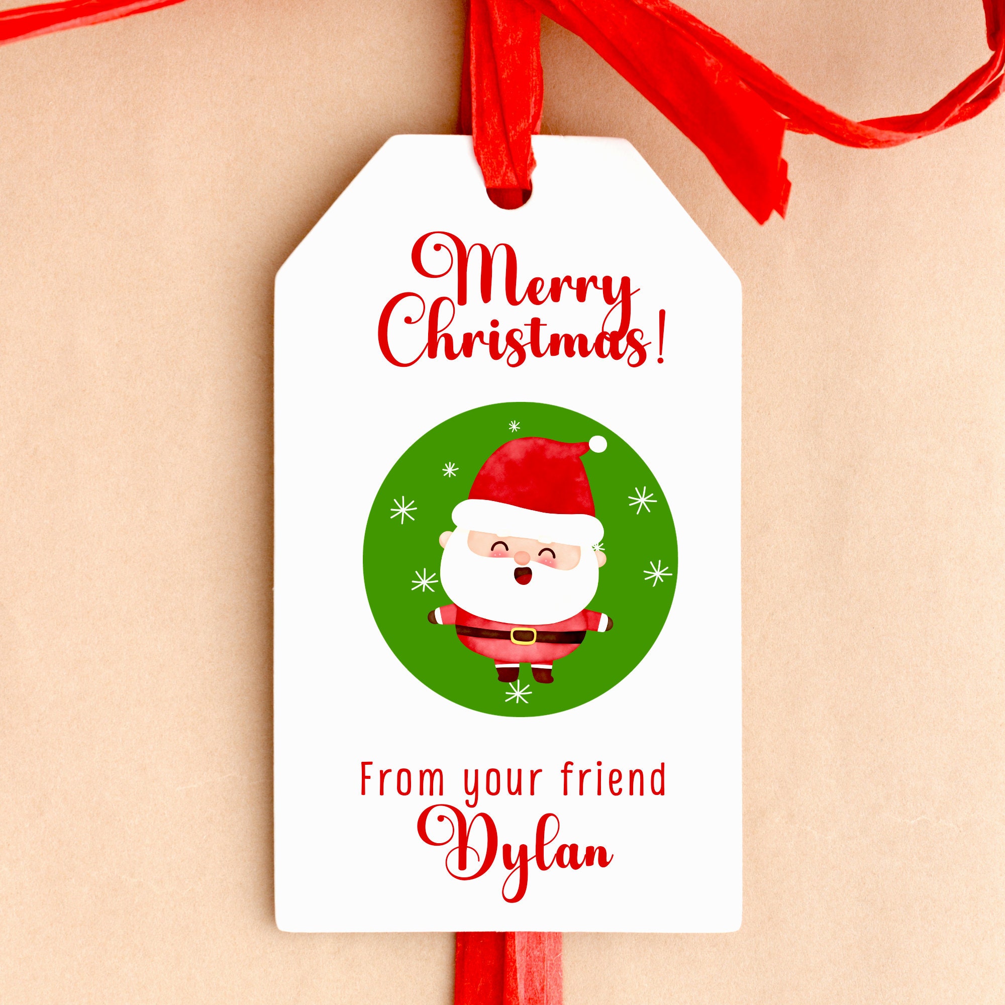 Editable Christmas Gift Tags for Kids Christmas Gift Tags Editable Gift ...