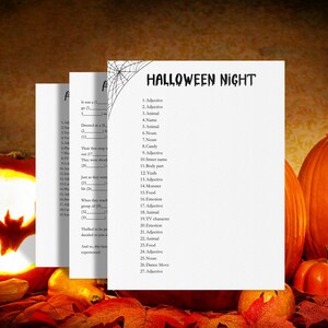 Mad Libs Halloween Halloween Printable Games Printable Halloween Games ...
