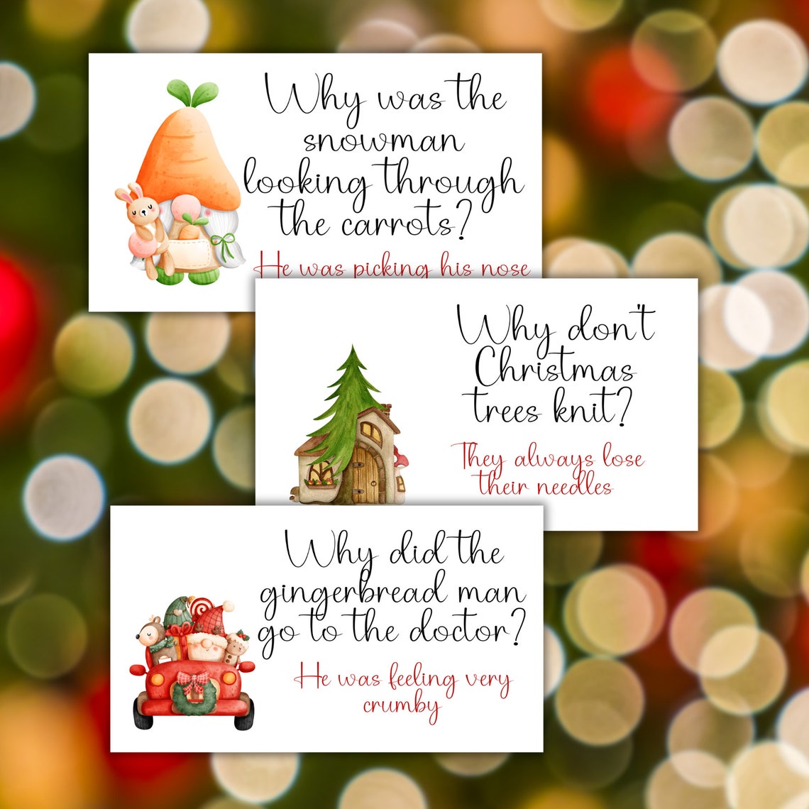 Christmas Jokes Cracker Jokes Christmas Cracker Fillers Christmas ...