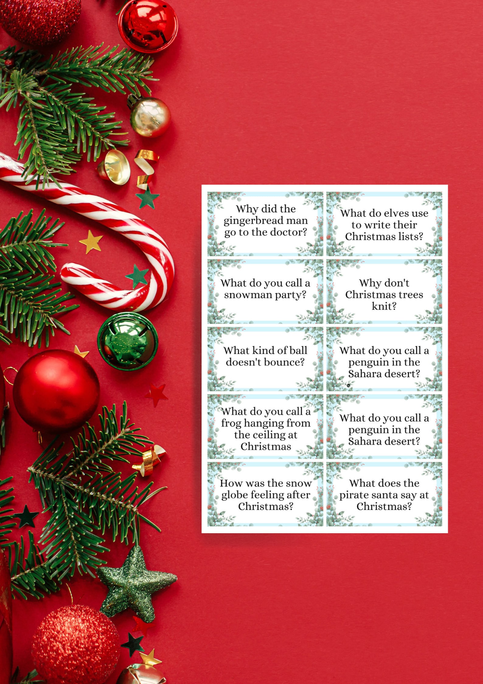 Christmas Riddles Printable Christmas Riddles Lunchbox Riddles Lunchbox ...