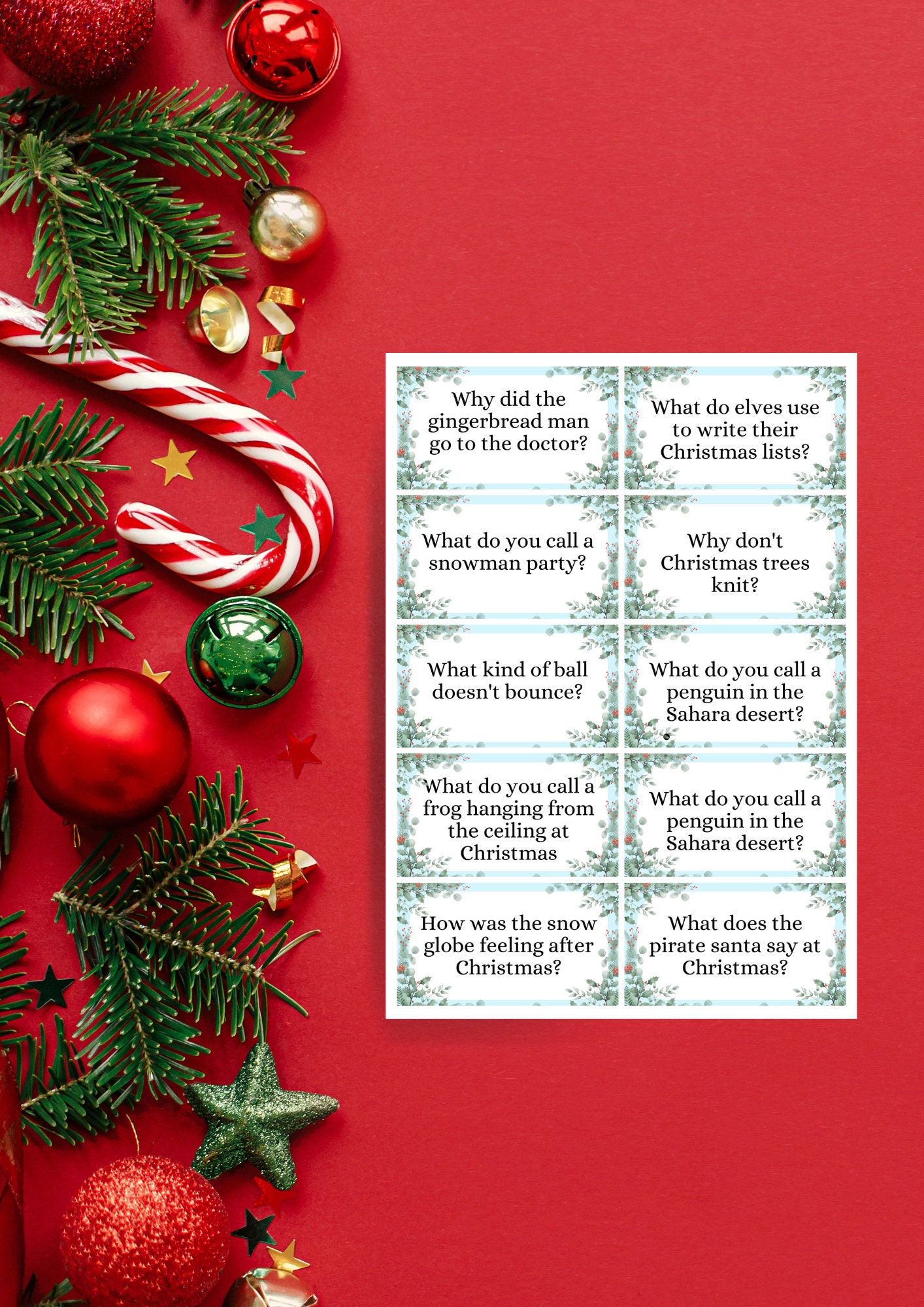 Christmas Riddles Printable Christmas Riddles Lunchbox Riddles Lunchbox ...