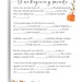 Mad Libs Game Three Thanksgiving Games Printable Printable Thanksgiving ...