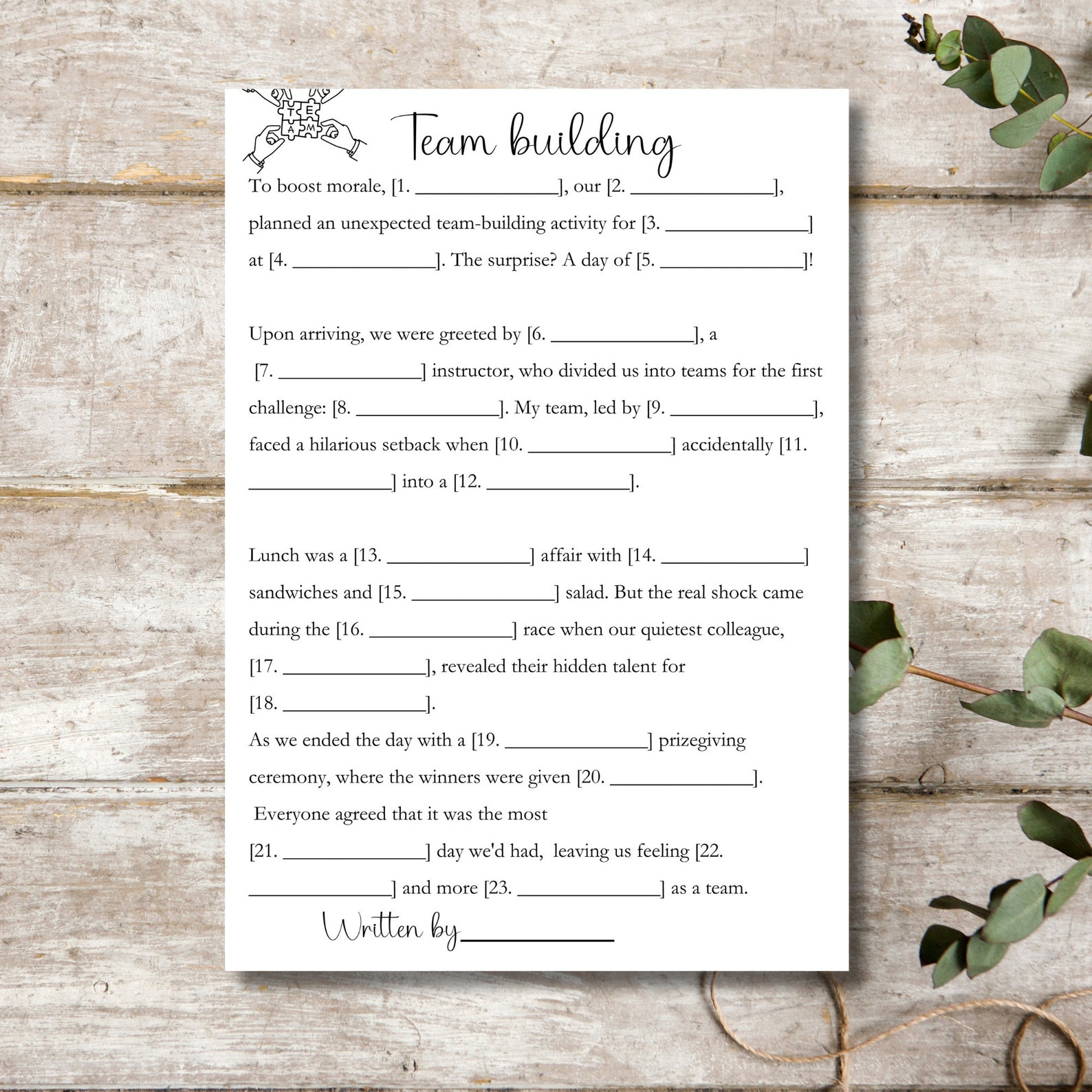 Team Building Games Funny Office Games Office Party Games Work Games ...