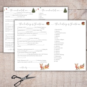 Mad Libs Christmas Mad Libs Christmas Party Game Bulk Mad Libs ...