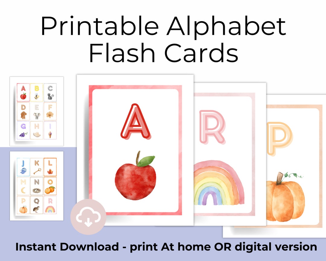 Alphabet Printable Flash Cards Alphabet Cards Printable Printable ...