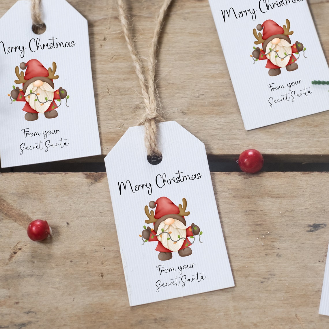 Secret Santa Gift Tags Secret Santa Gift Tags Printable Cute Santa Gift ...