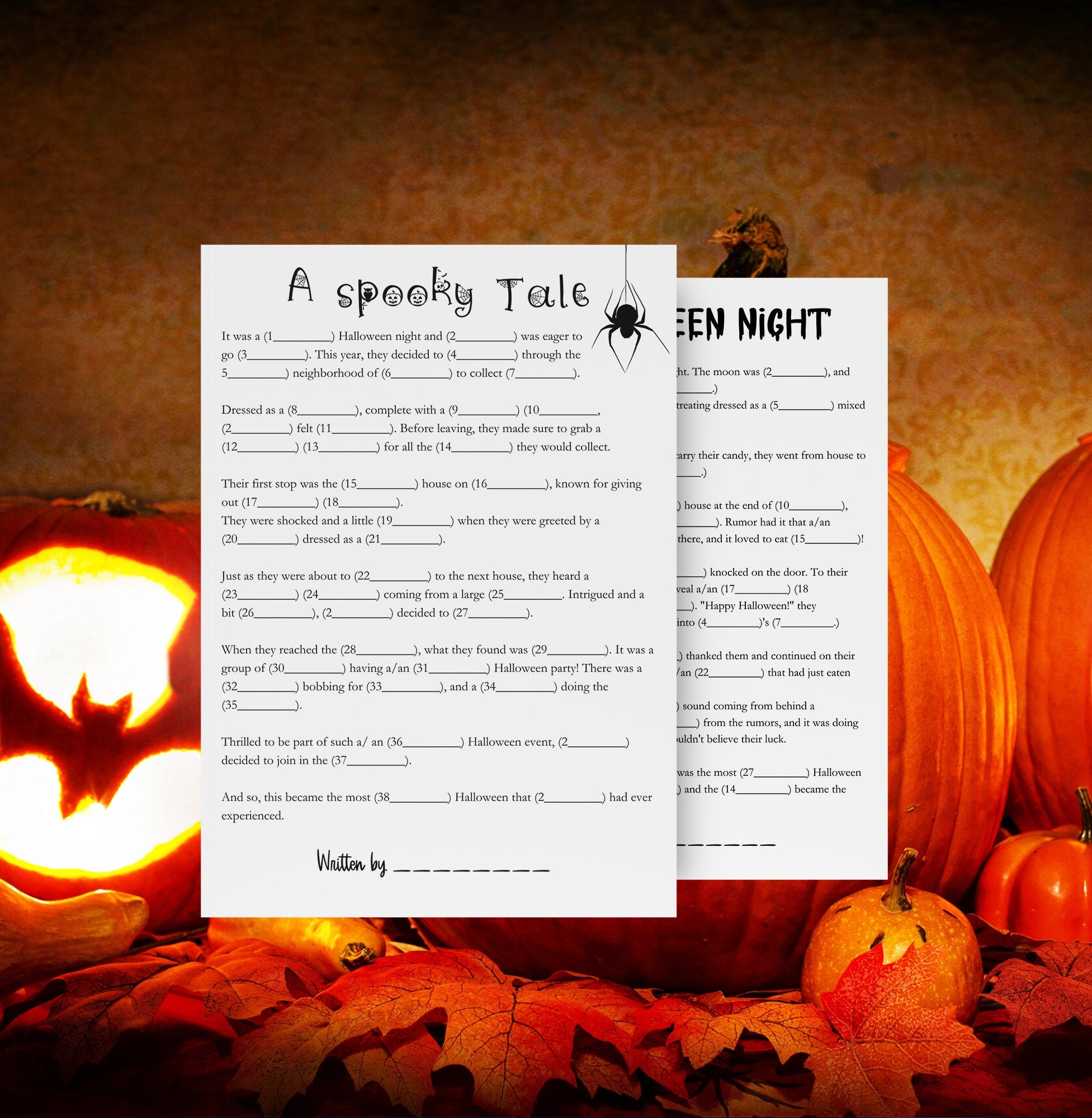 Mad Libs Halloween Halloween Printable Games Printable Halloween Games ...
