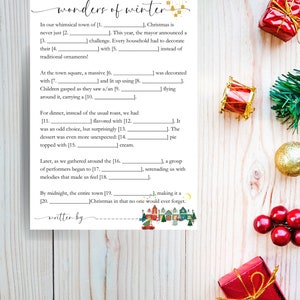 Mad Libs Christmas Holiday Mad Libs Christmas Games Printable Christmas ...