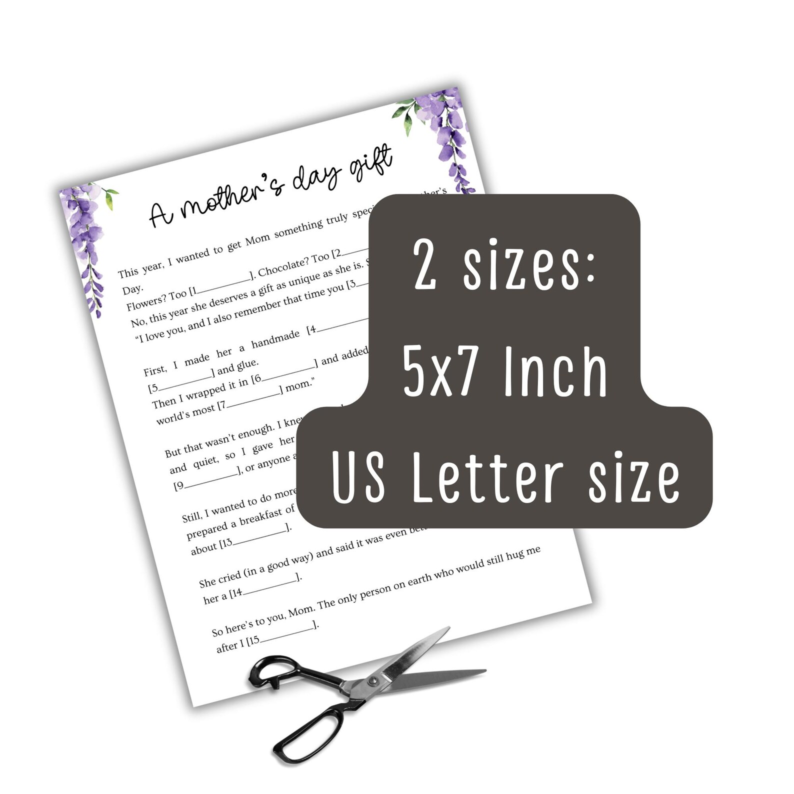 Mother's Day Mad Libs Mothers Day Madlibs Funny Games Mothers Day Games ...