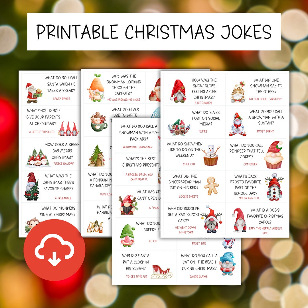 Christmas Cracker Jokes Christmas Puns Christmas Stoking Fillers ...