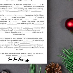 Christmas Mad Libs Christmas Games Kids Holiday Games Printable Games ...