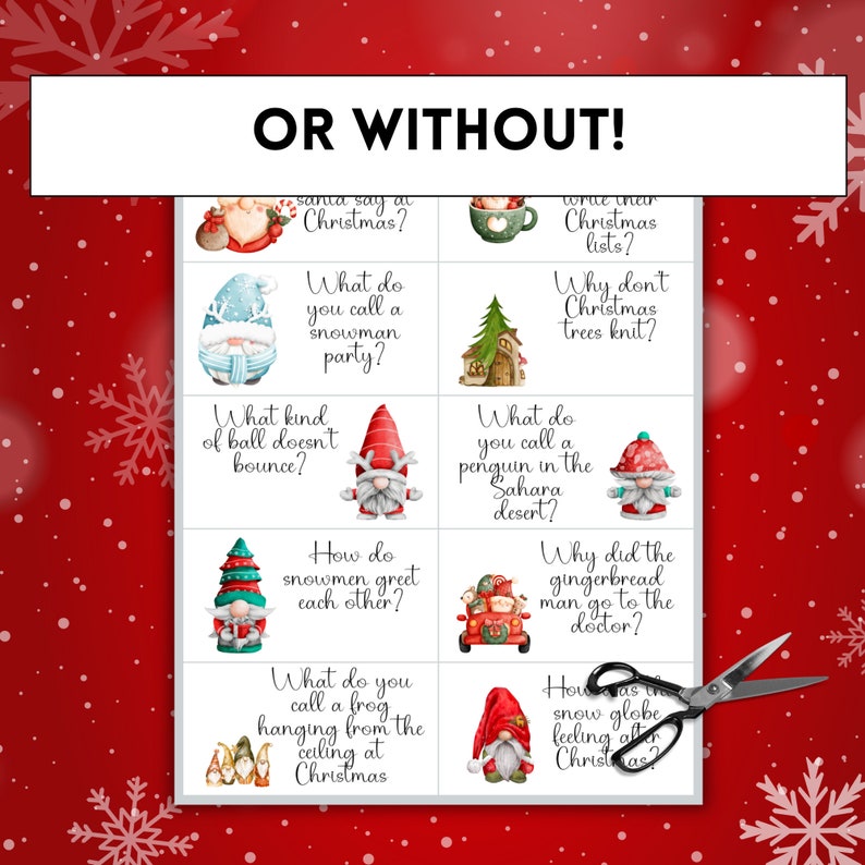 Christmas Jokes Cracker Jokes Christmas Cracker Fillers Christmas ...