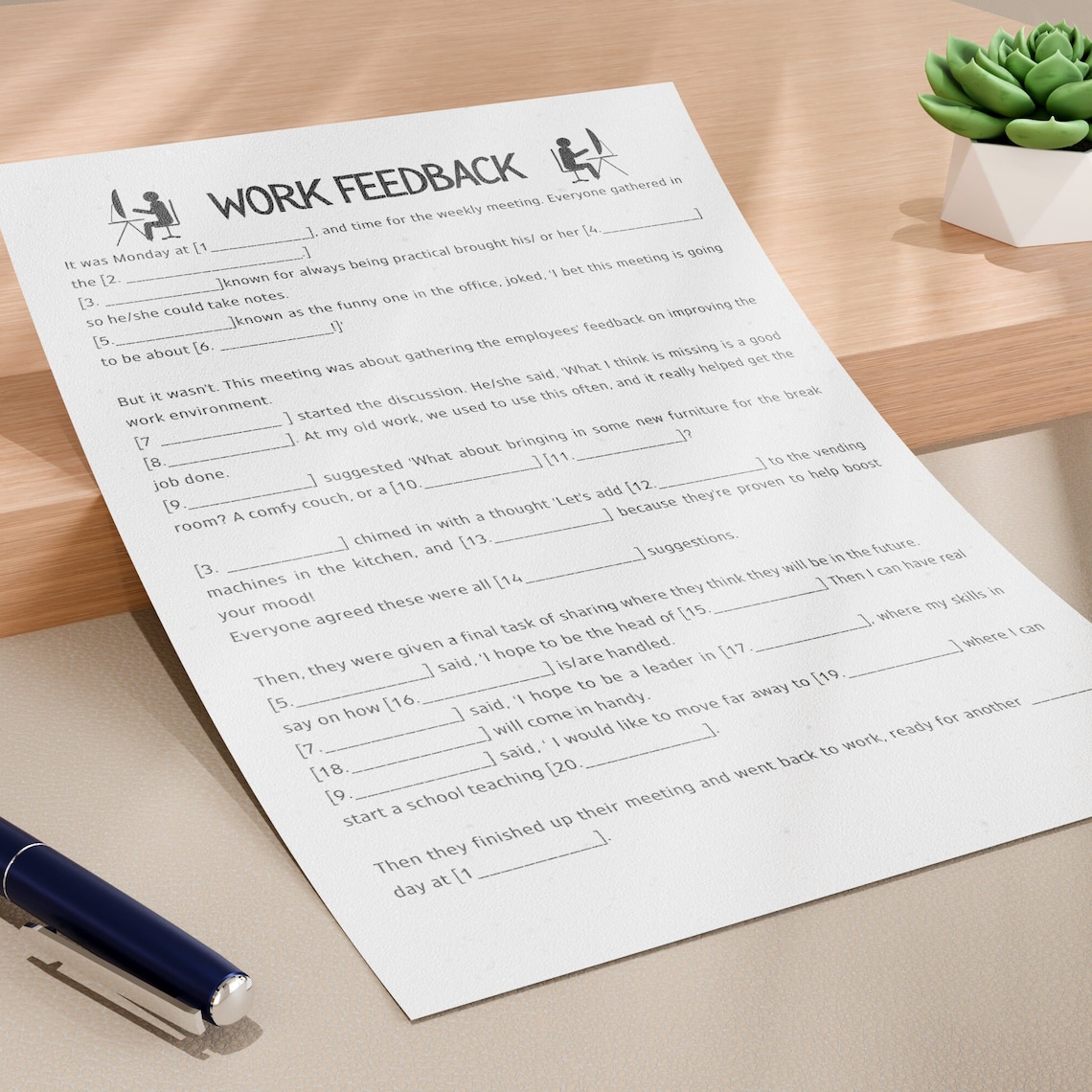 Mad Libs for Work Funny Office Mad Lib Office Mad Libs Printable Office ...