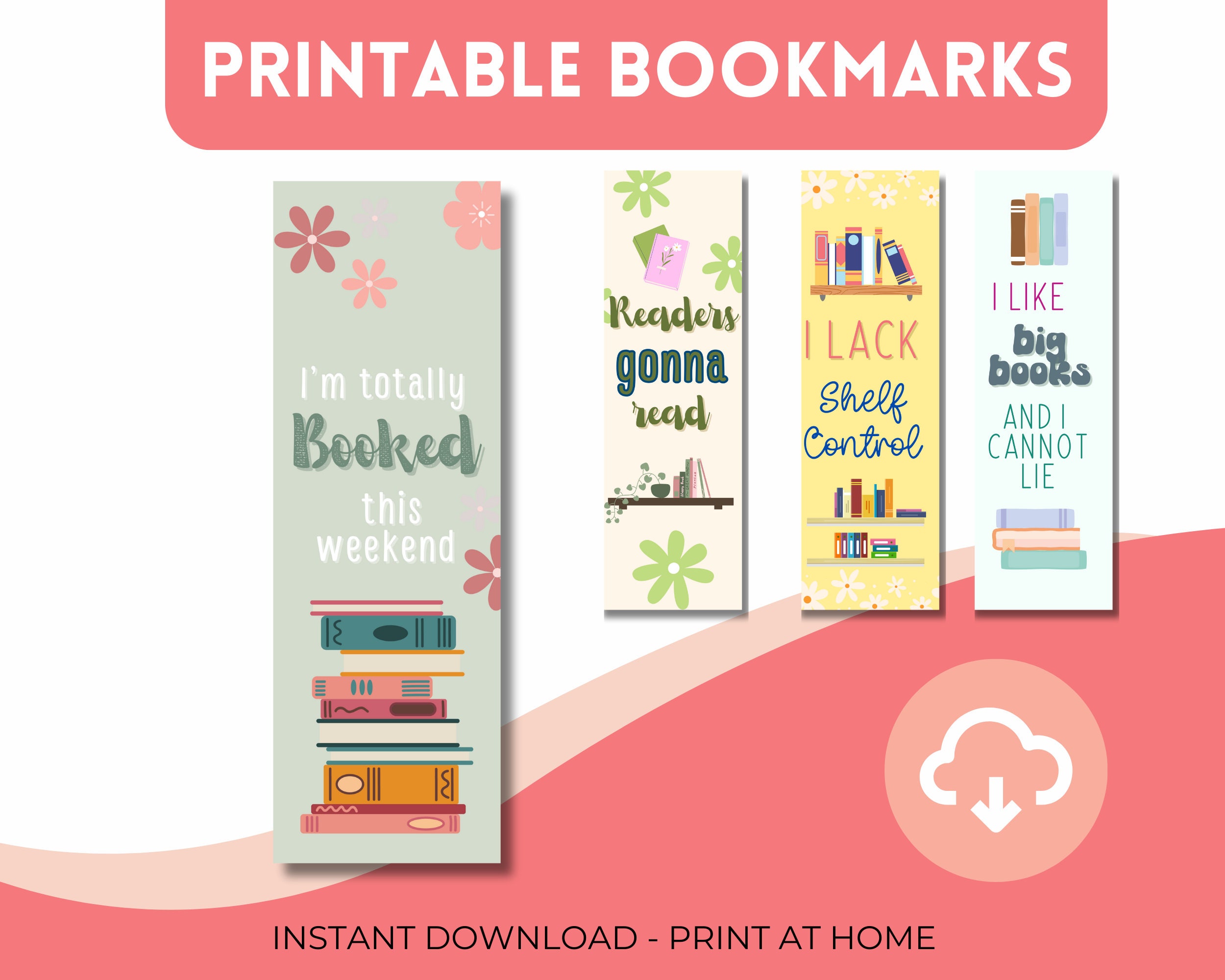 Funny Bookmarks Printable Bookmark Book Lovers Gift Unique Bookmark Fun ...