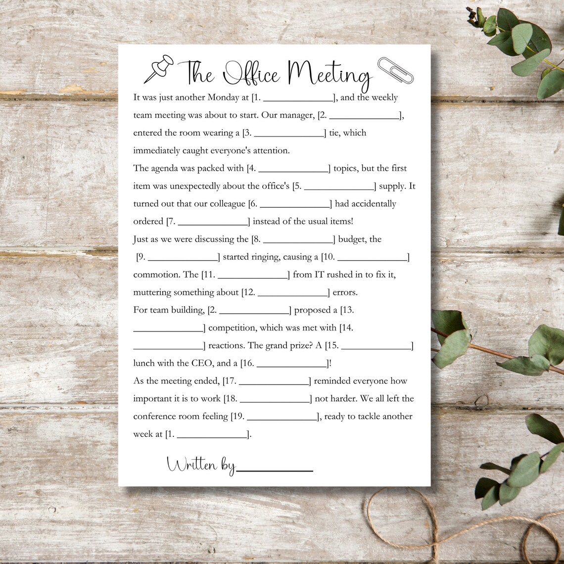 Team Building Games Funny Office Games Office Party Games Work Games ...