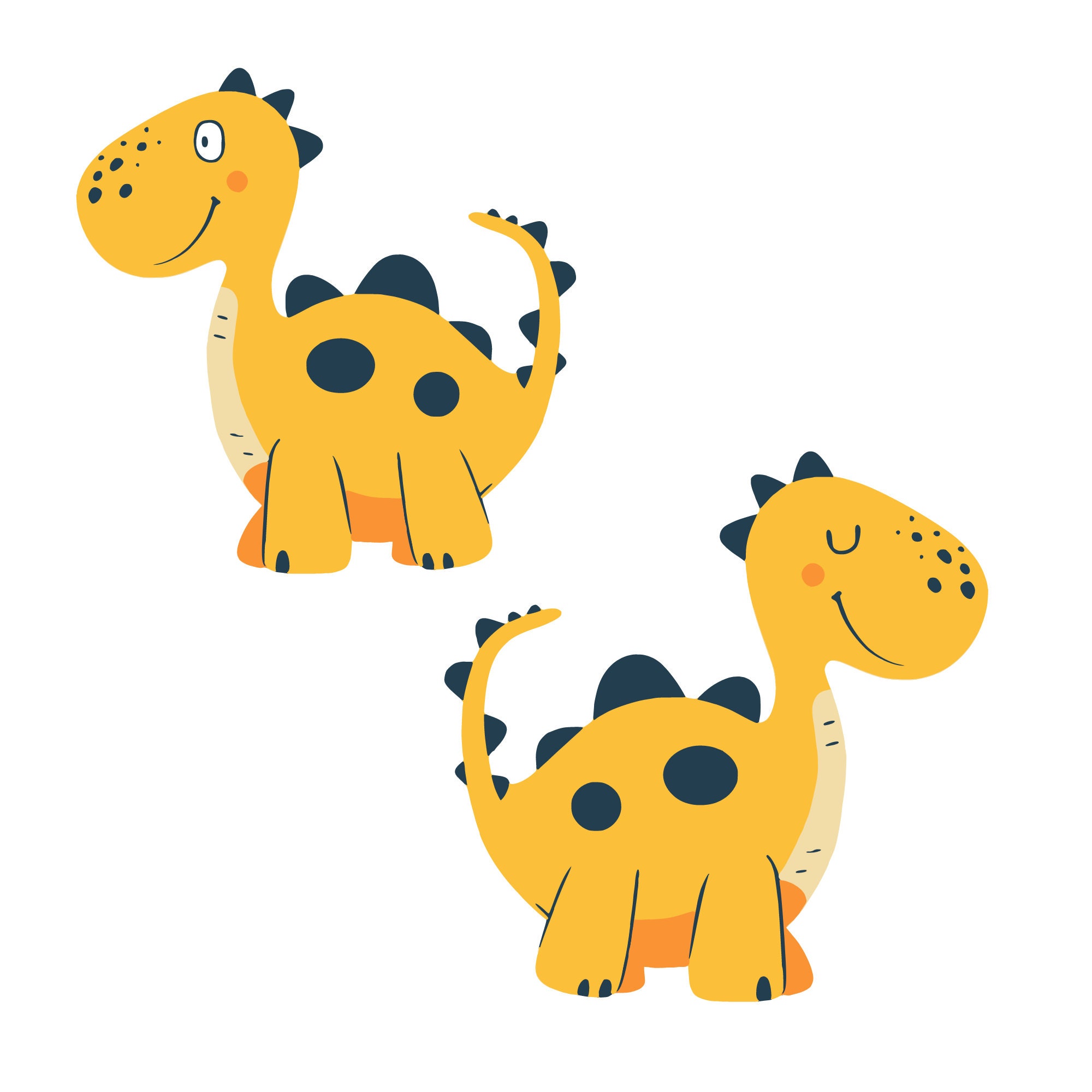 Cute Dinosaur SVG Bundle Dinosaur Cut Files Dinosaur Clip Art Editable ...