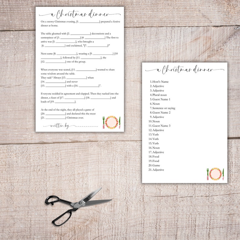 Mad Libs Christmas Mad Libs Christmas Party Game Bulk Mad Libs ...