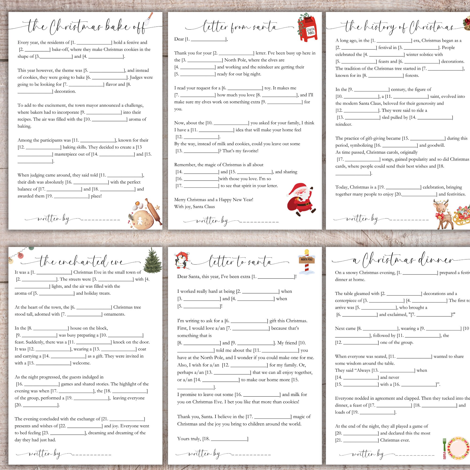 Mad Libs Christmas Mad Libs Christmas Party Game Bulk Mad Libs ...