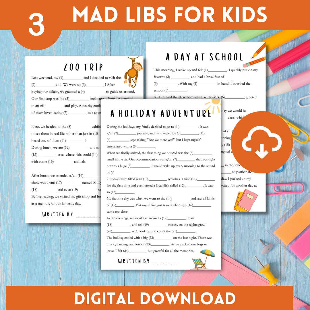 Print at Home Games for Kids Back to School Games Summer Fun Easy Games ...