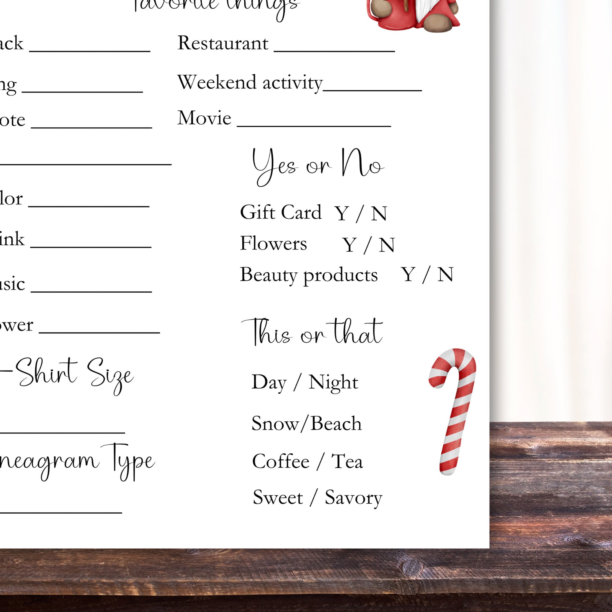 Secret Santa Sign up Sheet Secret Santa Printable Secret Santa Form ...
