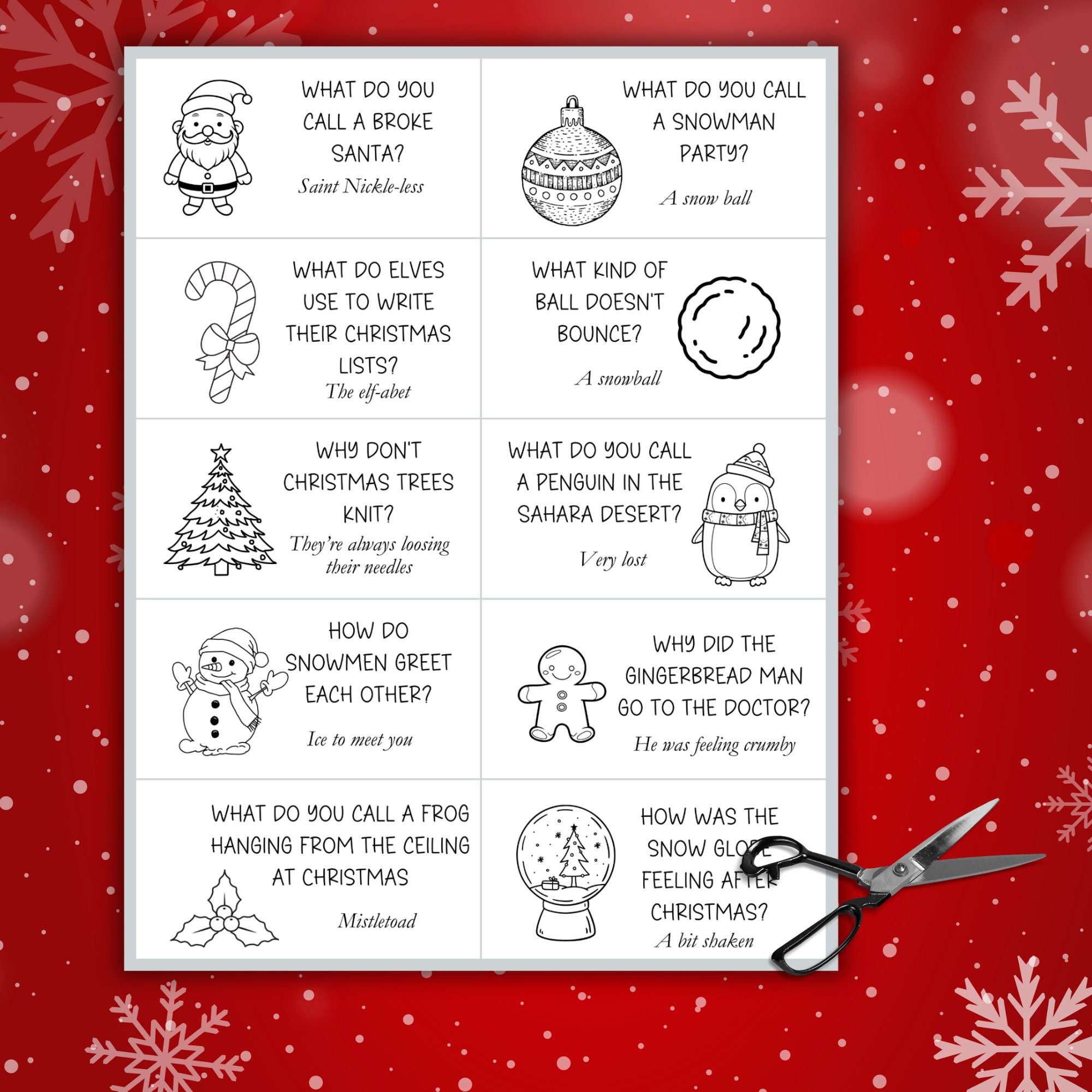 50 Black and White Cracker Snaps Cracker Snaps Jokes Cracker Snap Joke ...