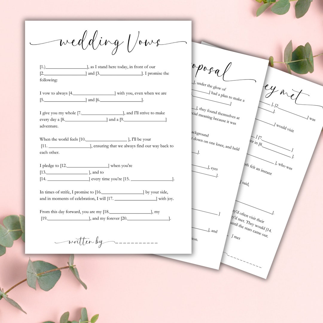 Wed Libs Printable Wed Libs Bridal Madlibs Madlibs Game Bride Madlibs ...