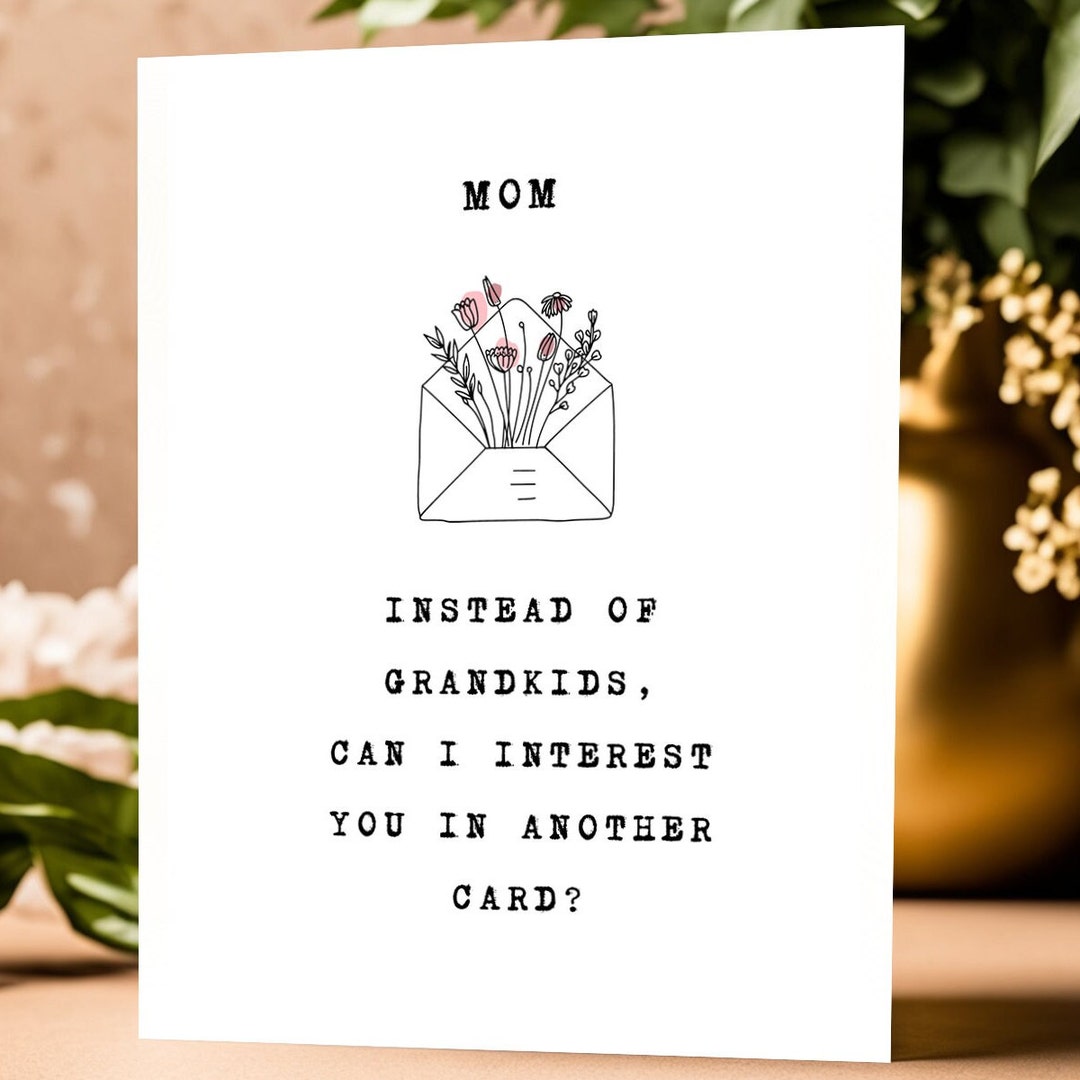 Funny Mothers Day Card Funny Card for Mom Printable Card Instant ...