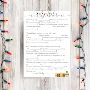 Mad Libs Christmas Holiday Mad Libs Christmas Games Printable Christmas ...