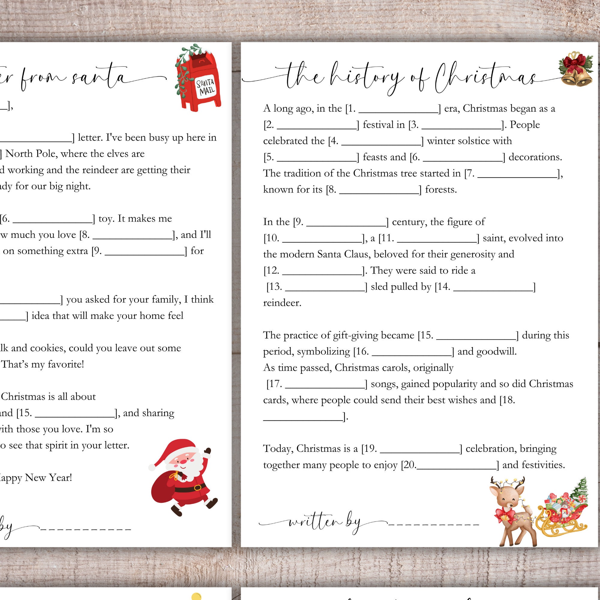 Mad Libs Christmas Mad Libs Christmas Party Game Bulk Mad Libs ...